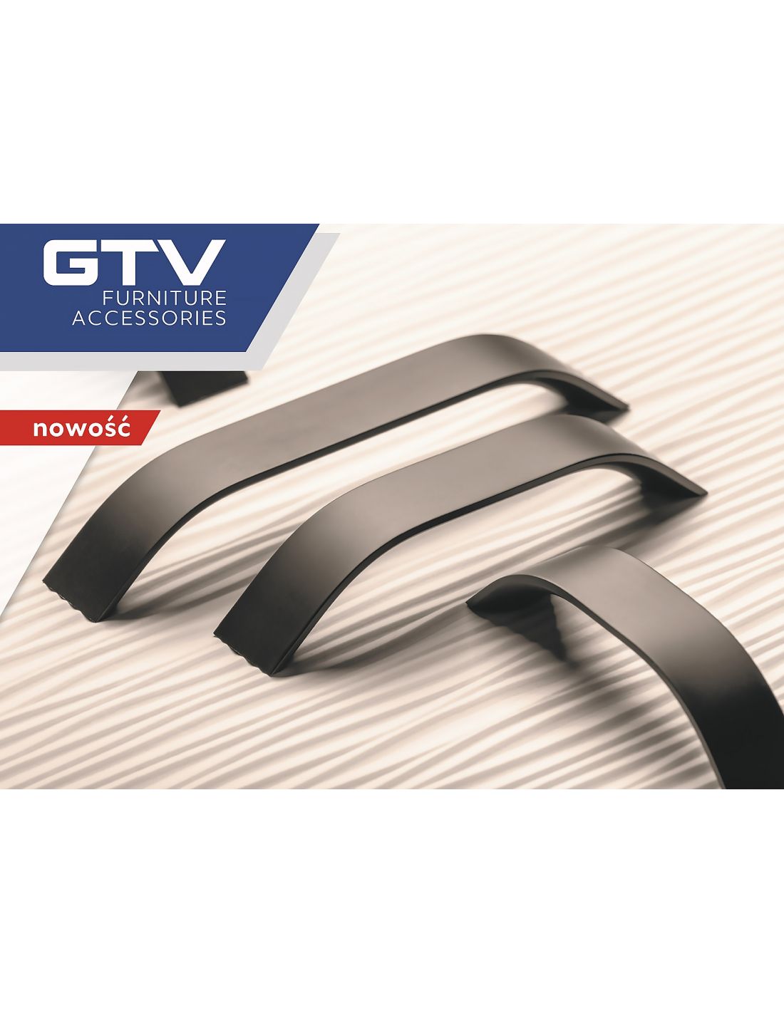 Ручка GTV WPY337 (UA-00-337) чорна. Купити меблеві ручки.